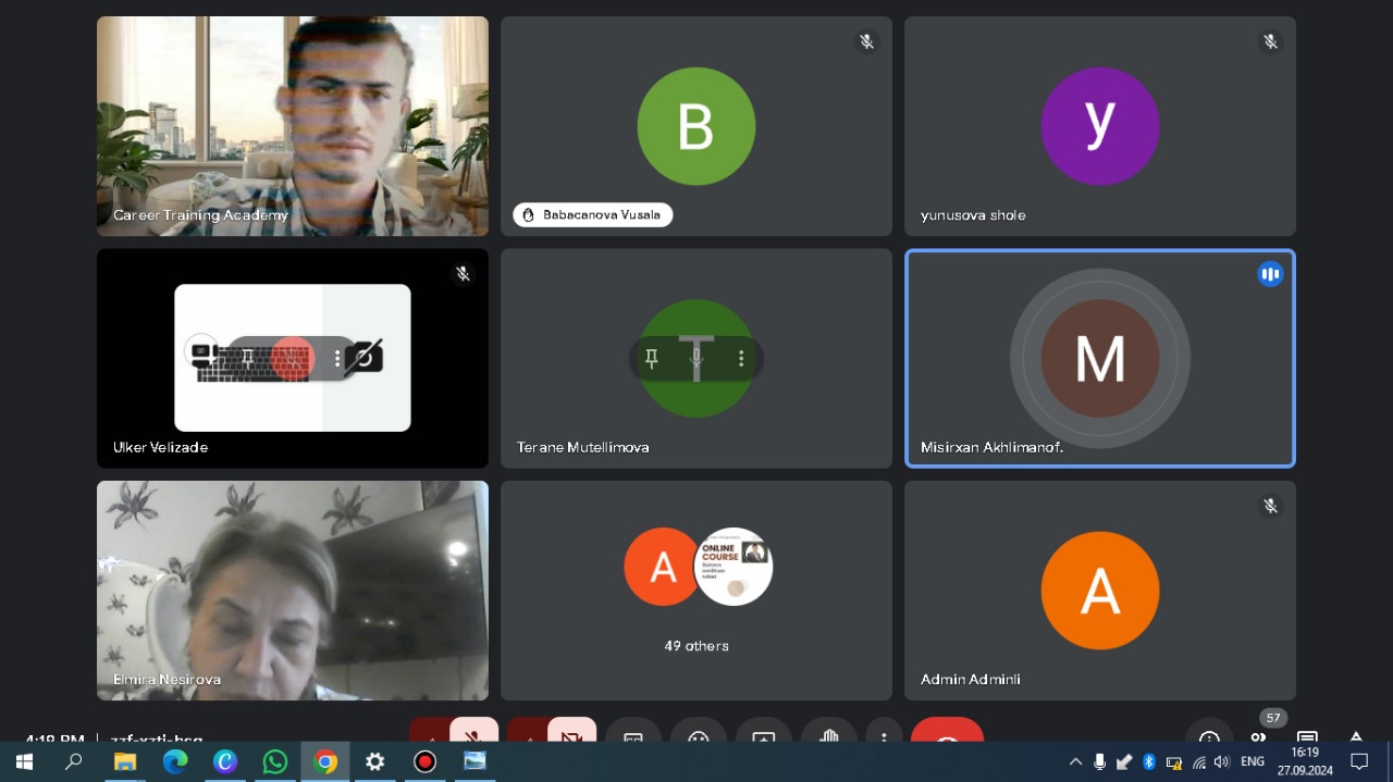 “Karyera planlaması: CV tərtibi” mövzusunda təlim | SDU - Sumqayıt ...